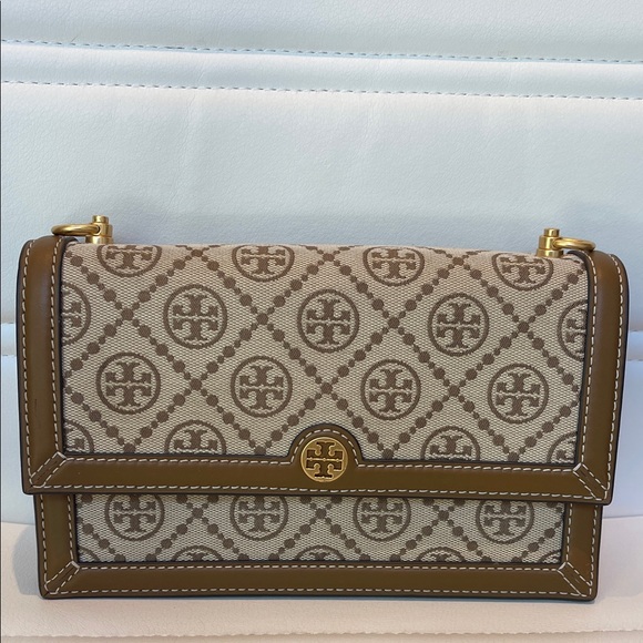 Tory Burch | Bags | Tory Burch Brown And Cream Crossbody Bag | Poshmark